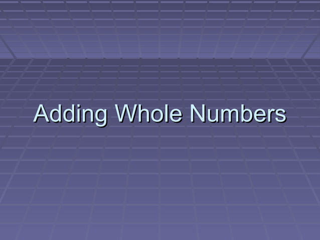 Adding whole numbers kori (1) | PPT