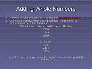 Adding whole numbers kori (1) | PPT