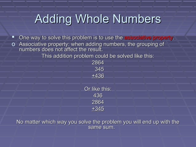 Adding whole numbers kori (1) | PPT