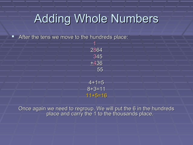 Adding whole numbers kori (1) | PPT
