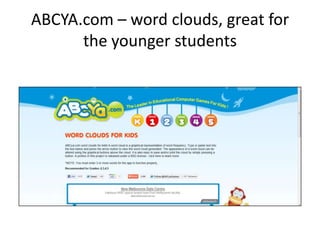 Adding word clouds to the ultranet | PPT