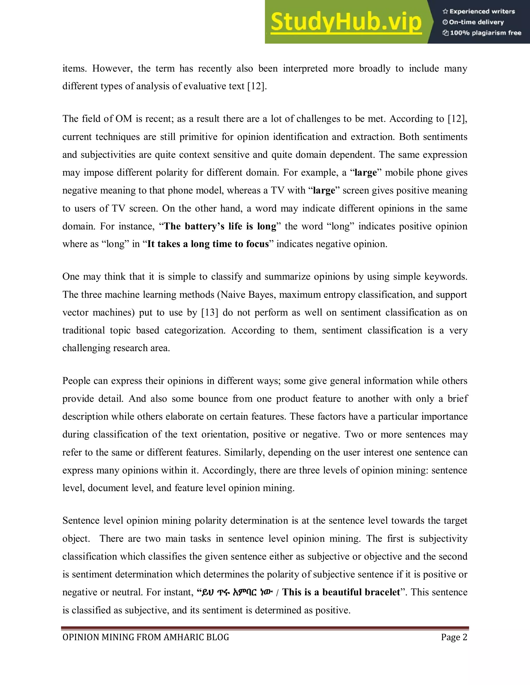 Addis Ababa University School Of Graduate Studies College Of Natural Sciences Department Of ...