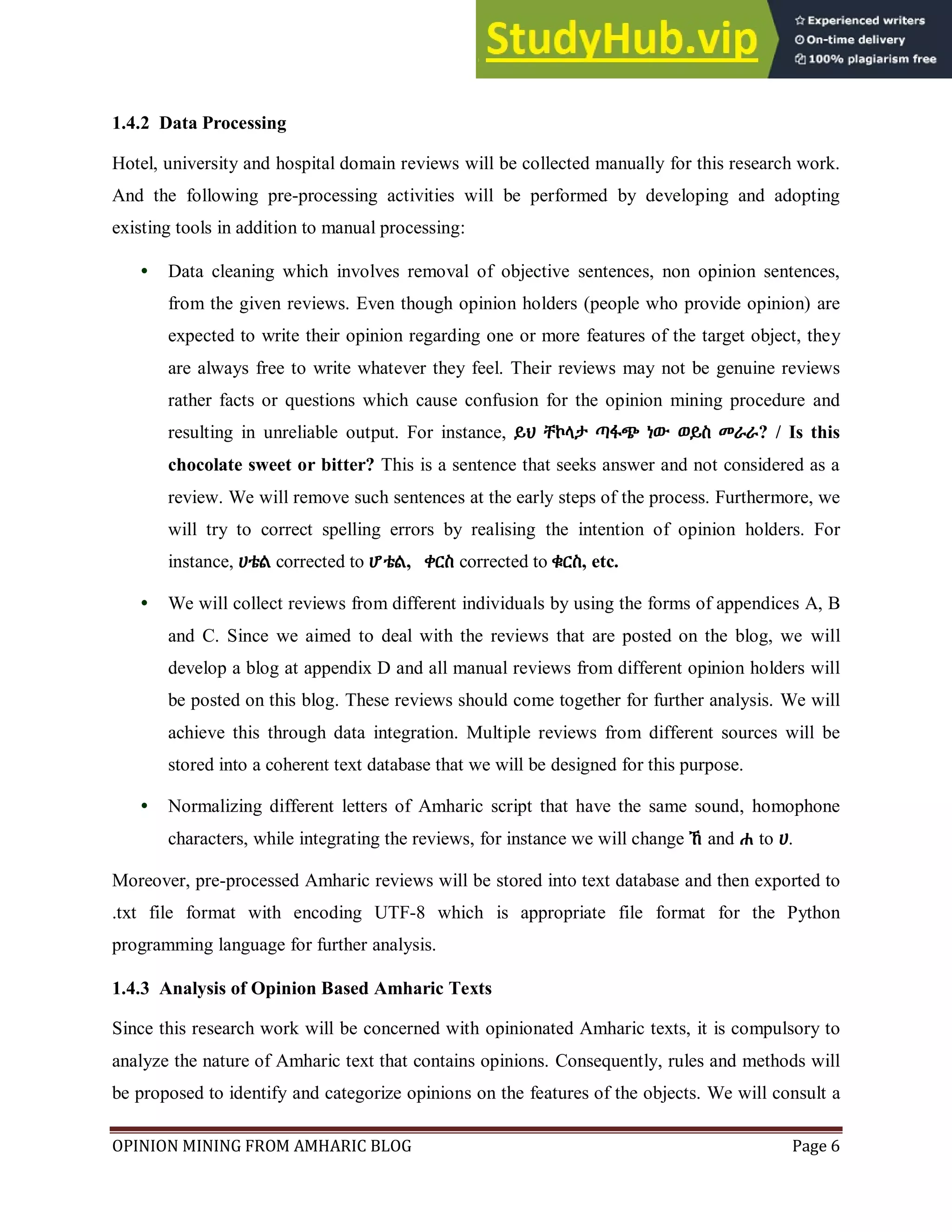 Addis Ababa University School Of Graduate Studies College Of Natural Sciences Department Of ...