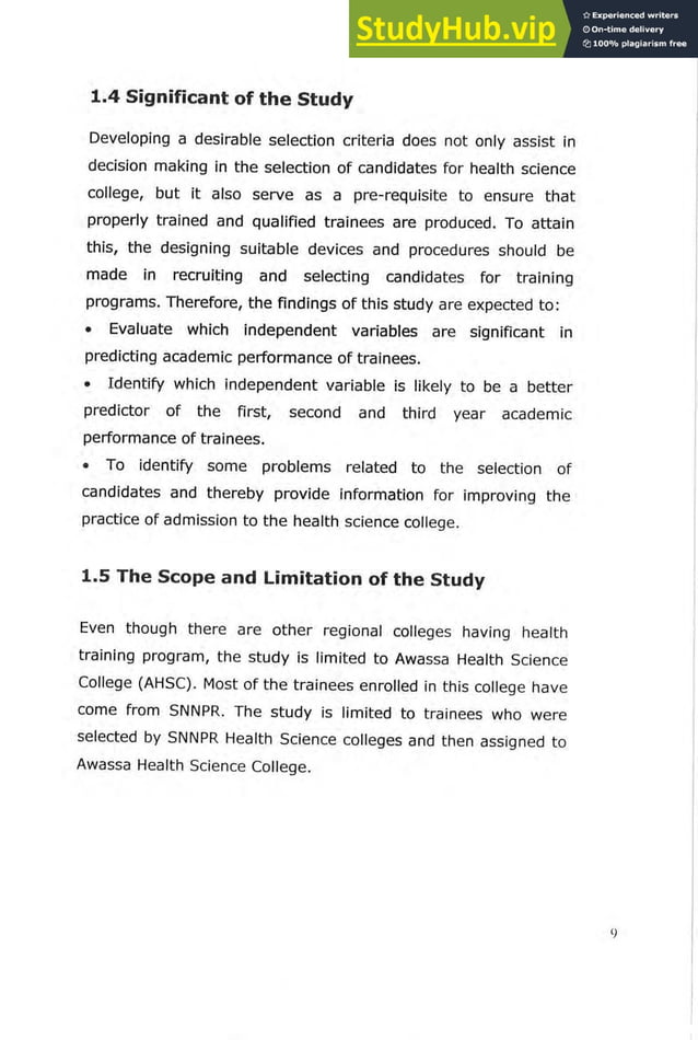 Addis Ababa University School Of Graduate Studies Department Of Psychology | PDF