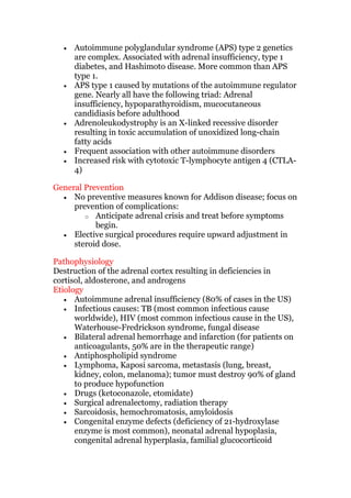 Addison disease | DOC | Hormonal Disorders | Endocrine and Metabolic ...