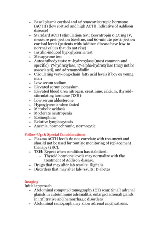 Addison disease | DOC | Hormonal Disorders | Endocrine and Metabolic ...
