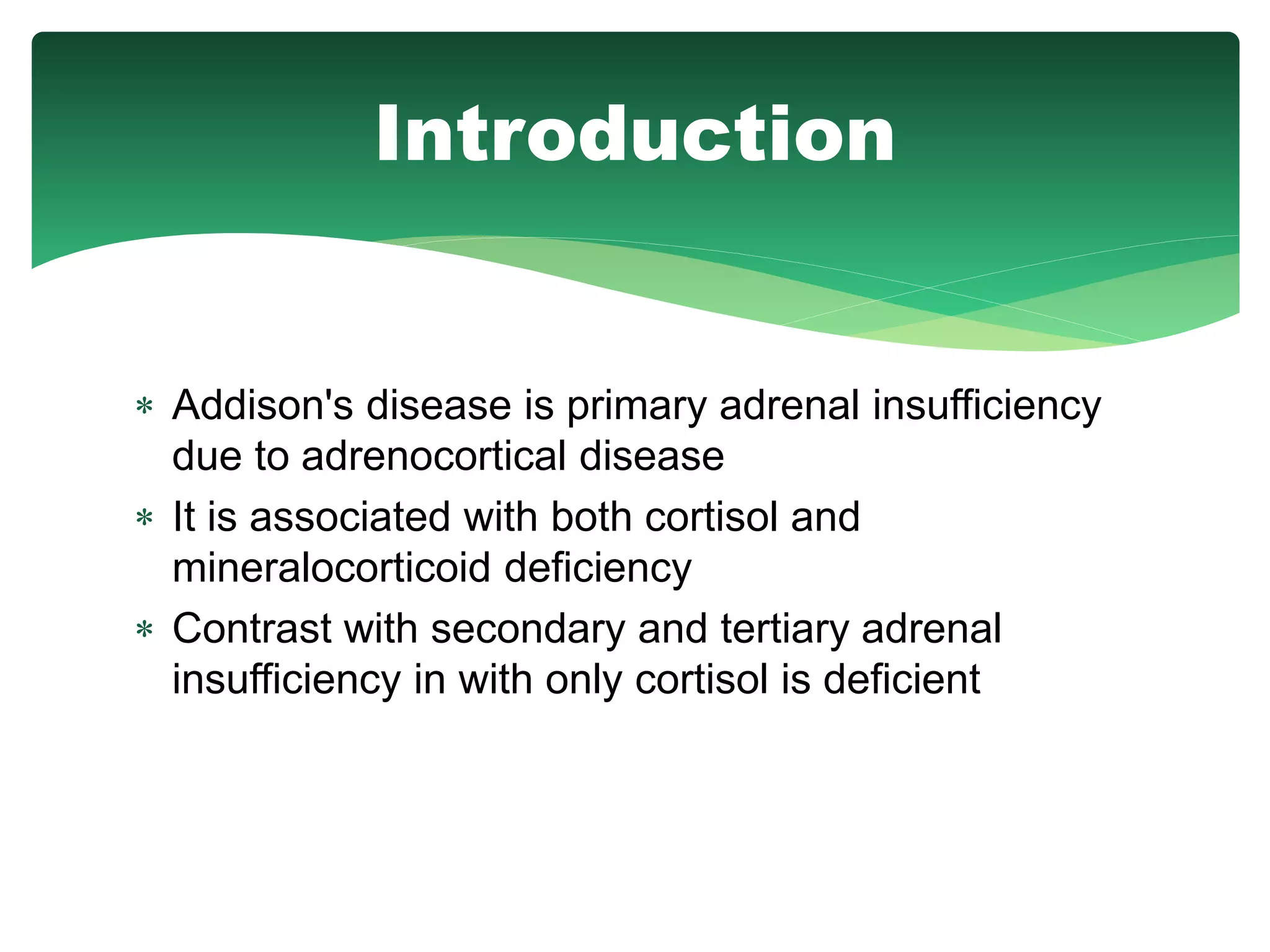 Addison disease | PPTX