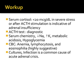 Addisonion crisis | PPT