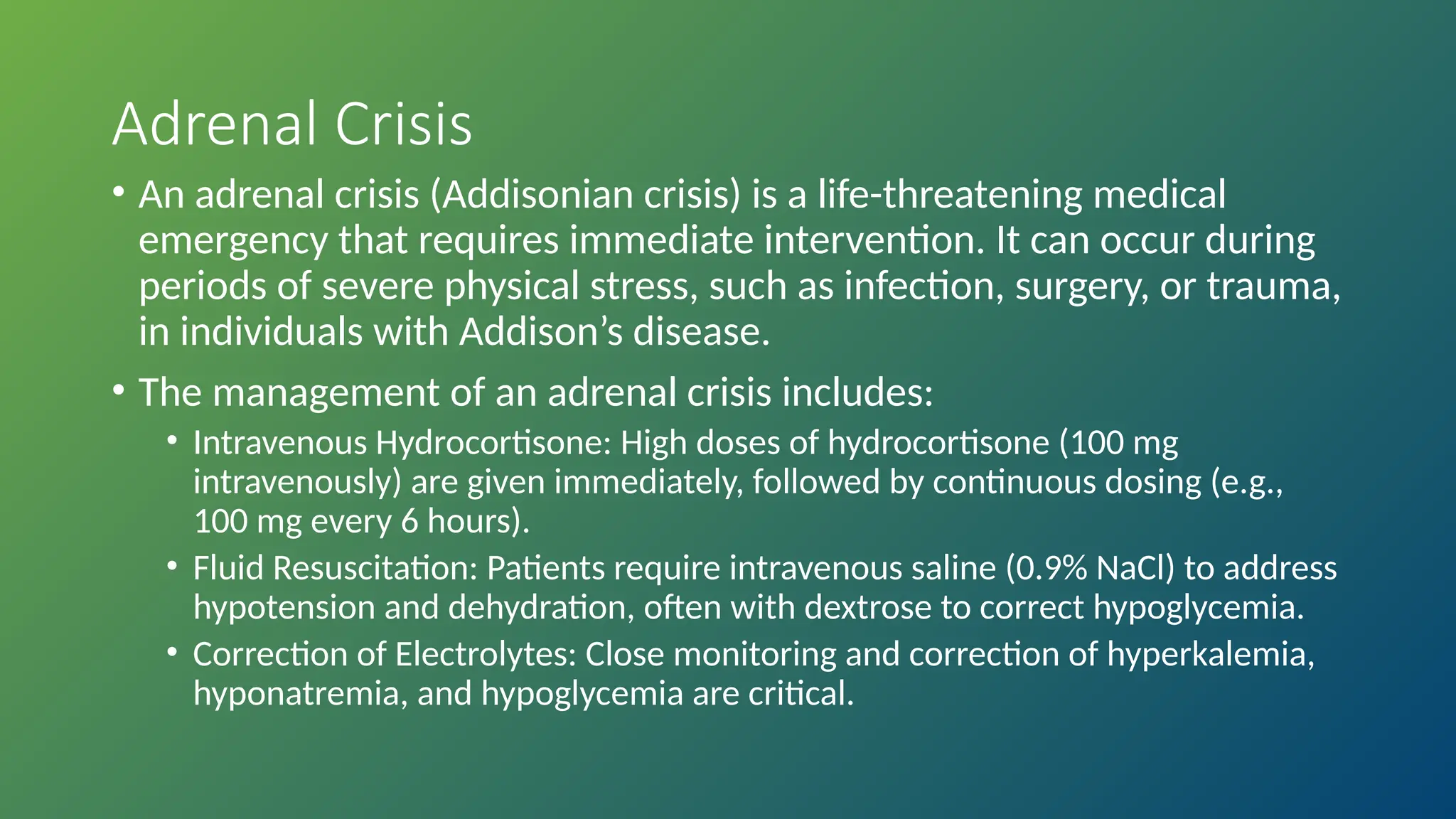 addisons cause symptom diagnosis treatment | PPT