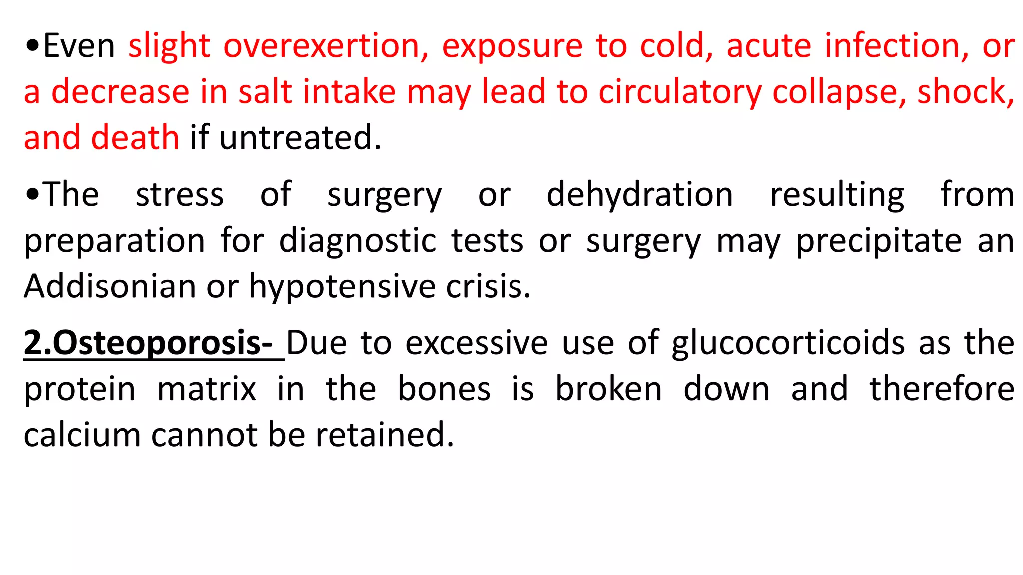 Addisons disease and its management | PPTX