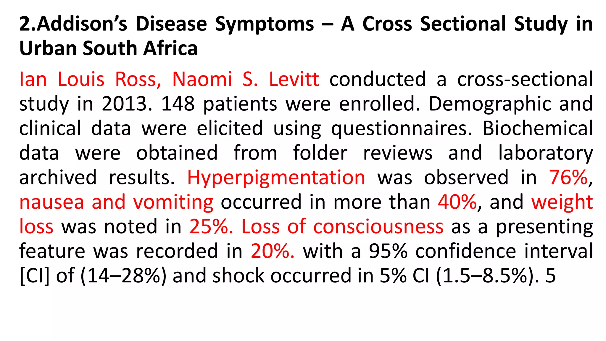 Addisons disease and its management | PPTX