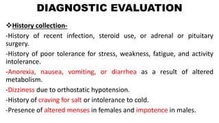 Addisons disease and its management | PPTX