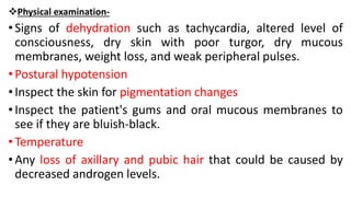 Addisons disease and its management | PPTX