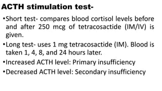Addisons disease and its management | PPTX