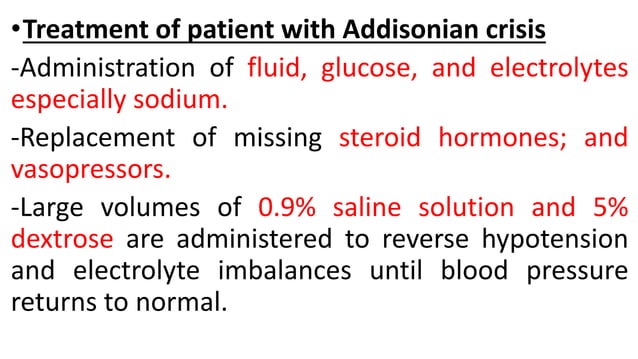 Addisons disease and its management | PPTX | Hormonal Disorders ...
