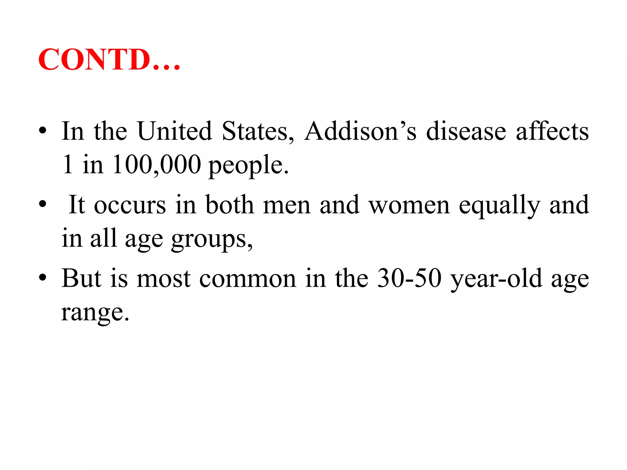 Addison's Disease ppt | PPTX