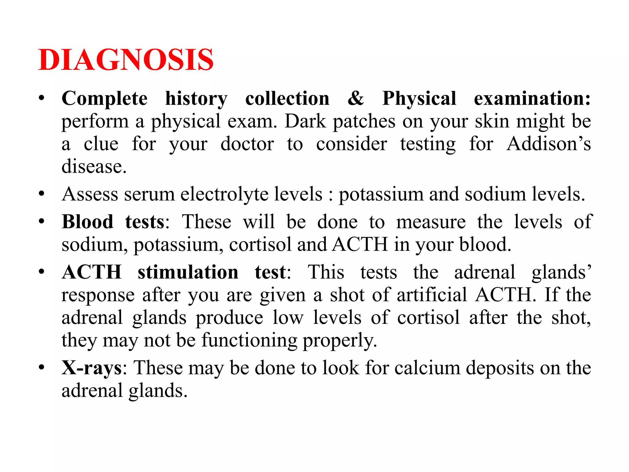 Addison's Disease ppt | PPTX