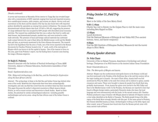 Program of Conference "Exploring China's Ancient Links to Africa" | PDF