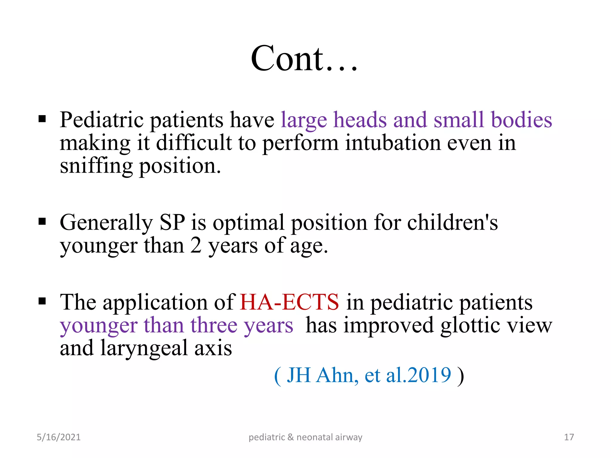 pediatrics airway anatomy | PPTX