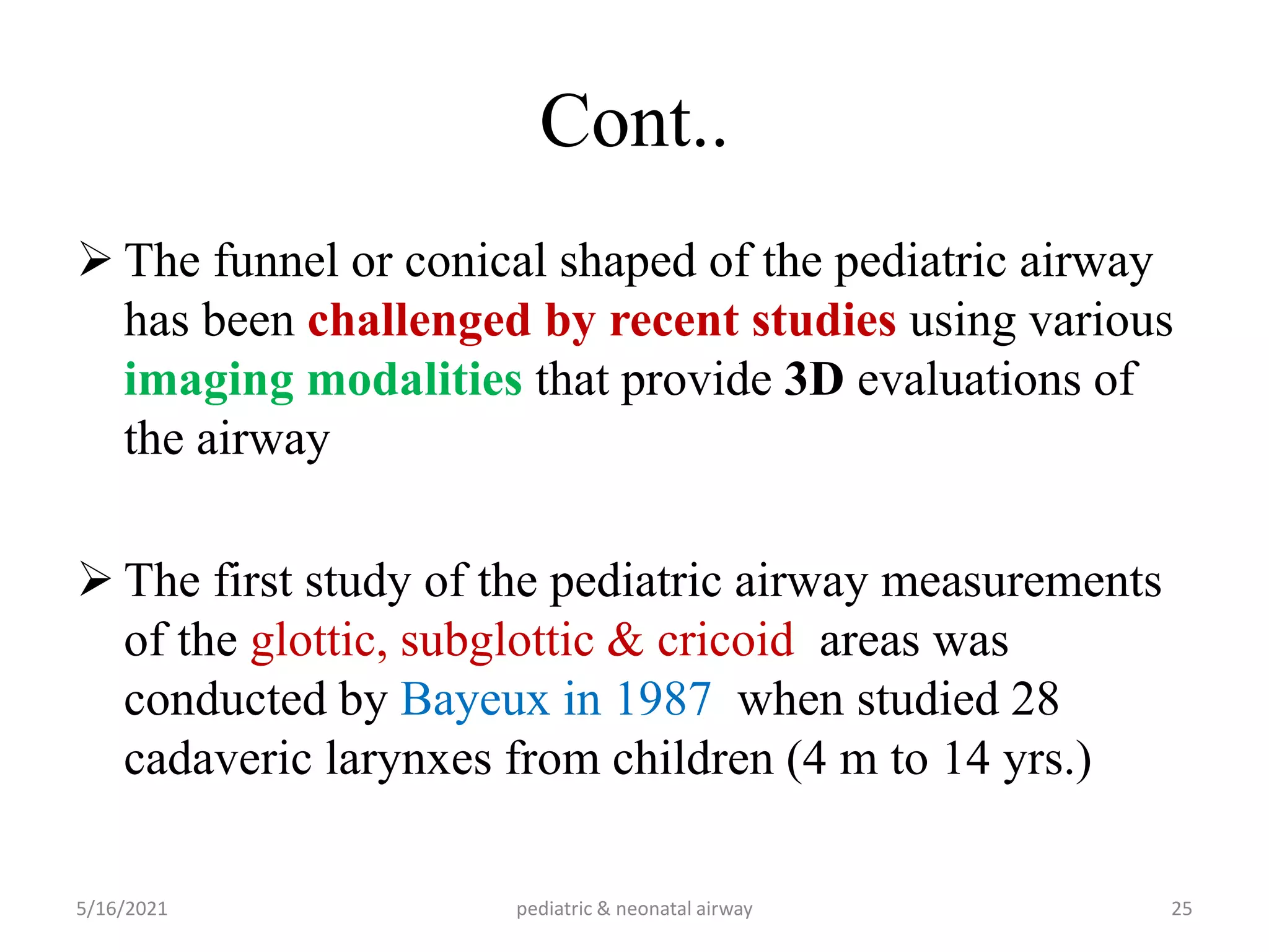 pediatrics airway anatomy | PPTX