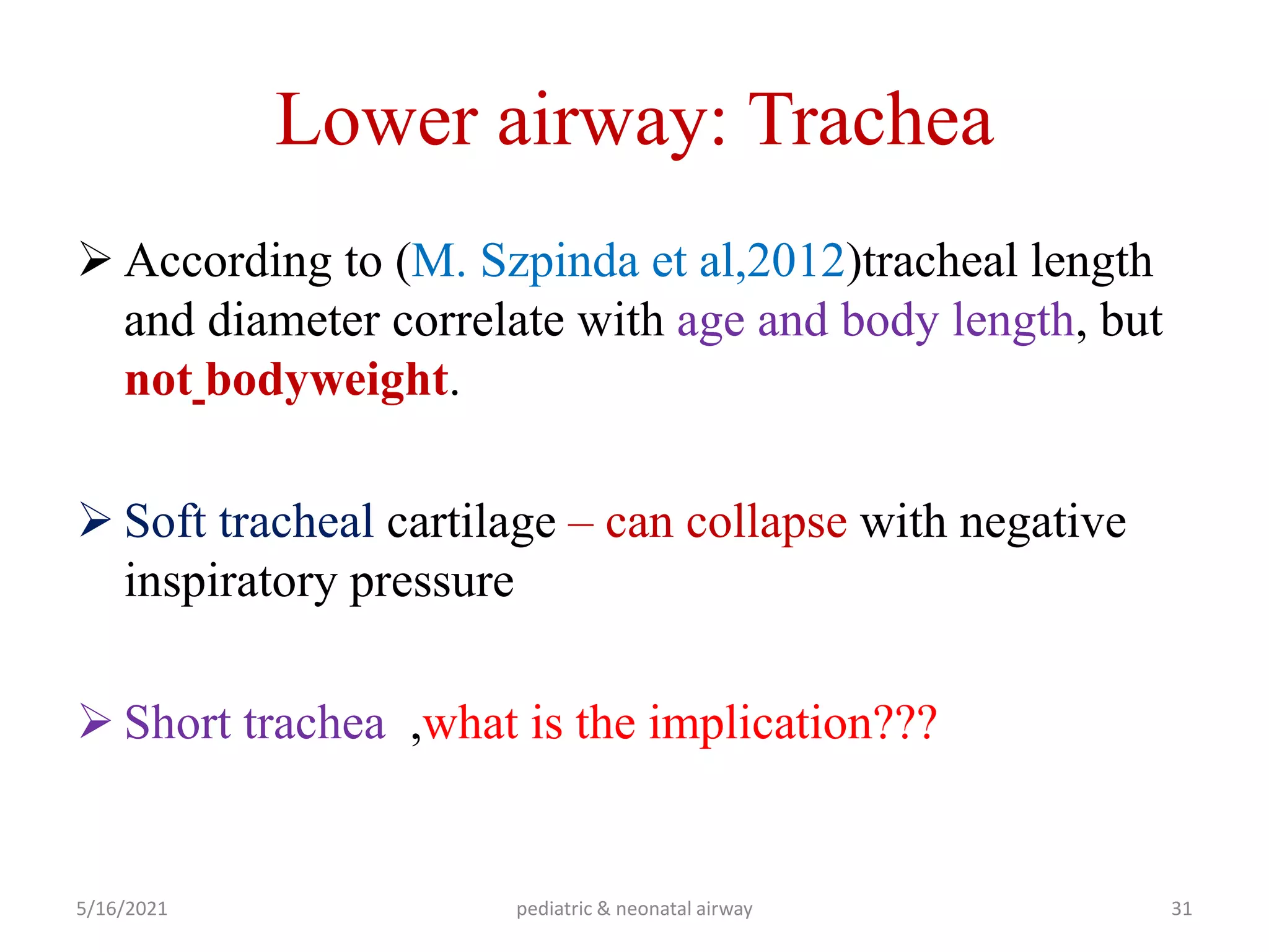 pediatrics airway anatomy | PPTX