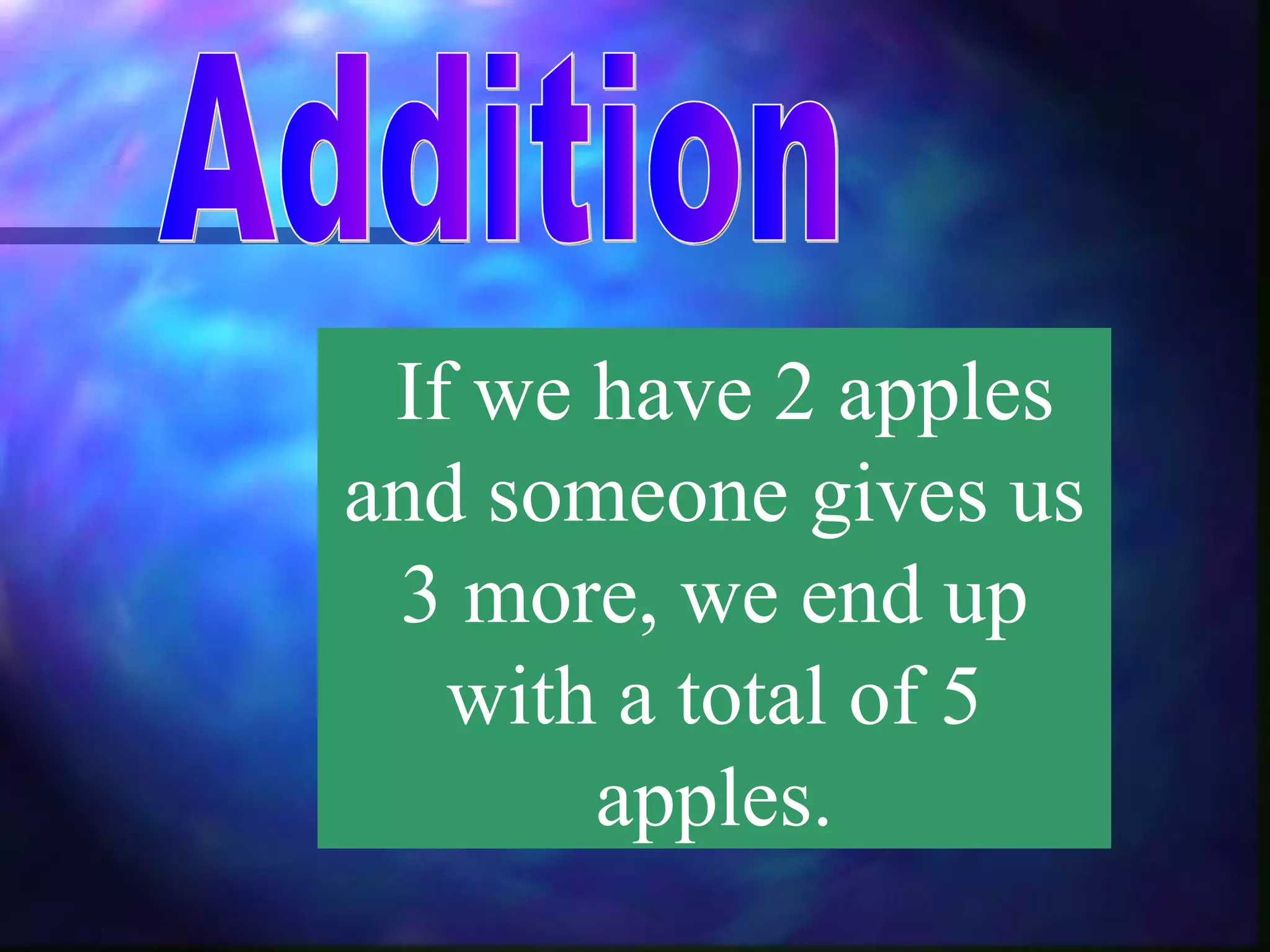 Introduction to Addition | PPT