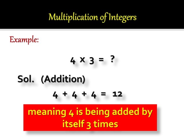 FUNDAMENTAL OPERATIONS ON SIGNED NUMBERS | PPTX