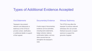 Additional evidence before CIT(A).pptx article | PPTX
