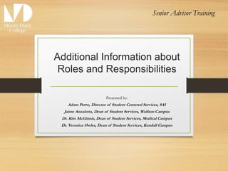 Additional Information About Roles and Responsibilities | PPTX