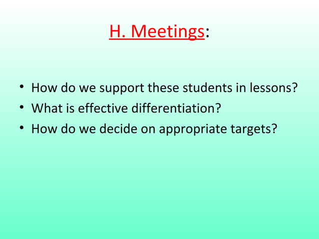 Additional learning needs (aln) 2011 | PPT | Special Education | Education