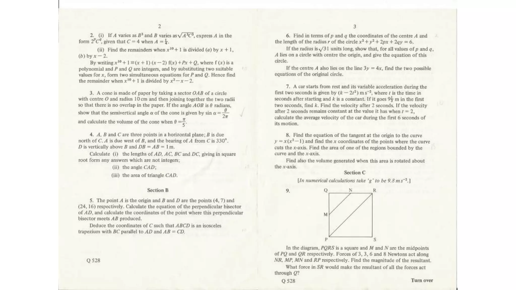 O-Level Additional Mathematics Papers 1 & 2 1979 | PPTX