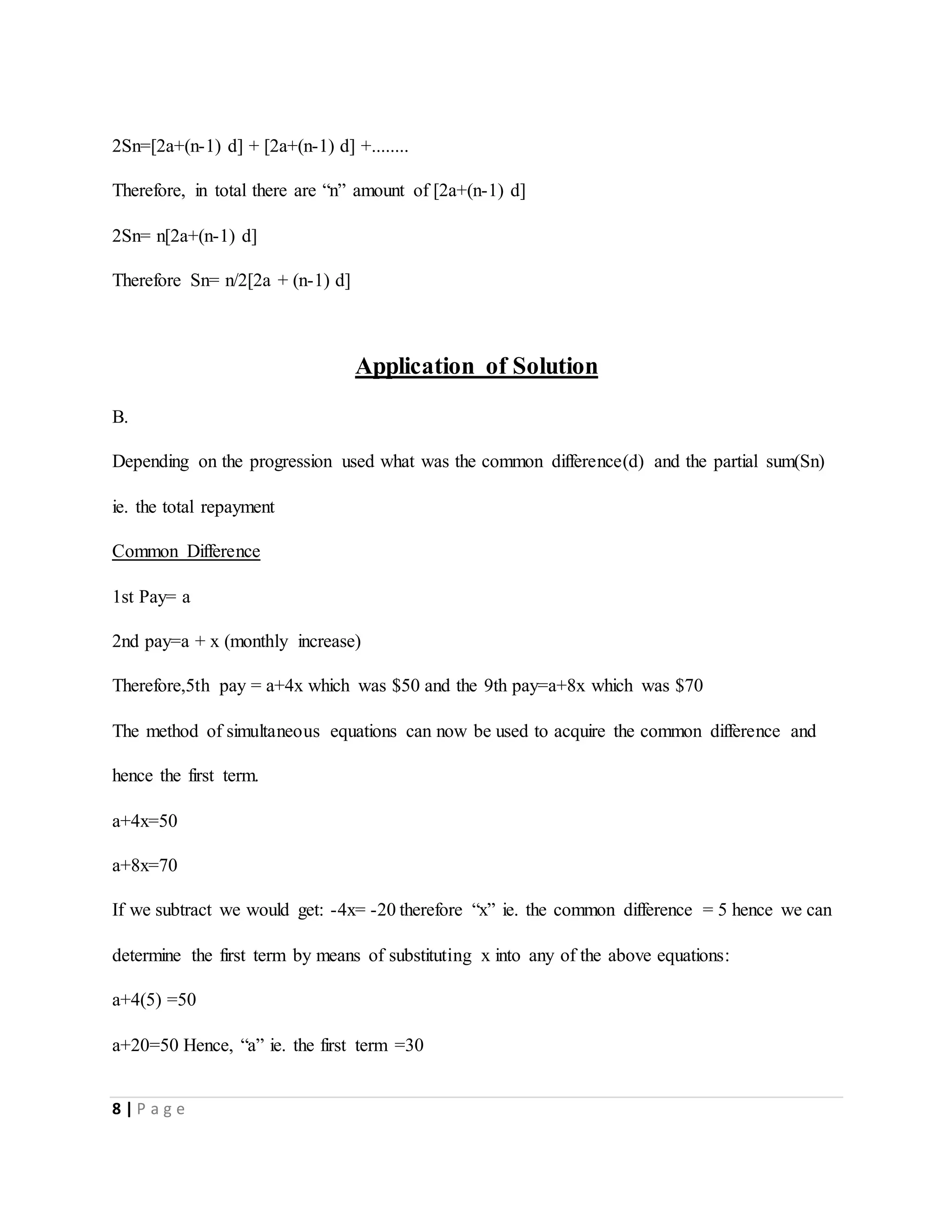 Additional Mathematics CSEC SBA Sample | DOCX