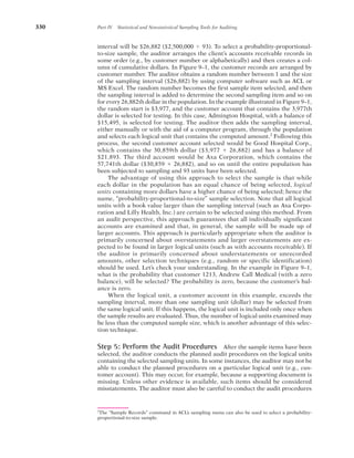 Additional note on Audit sampling Draw final conclusions | PDF