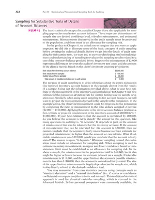 Additional note on Audit sampling Draw final conclusions | PDF