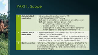 Geneva Convention Additional Protocol II | PPTX