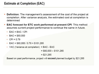 Slides for estimate of completion of project | PPT