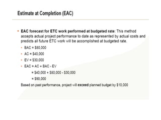 Slides for estimate of completion of project | PPT