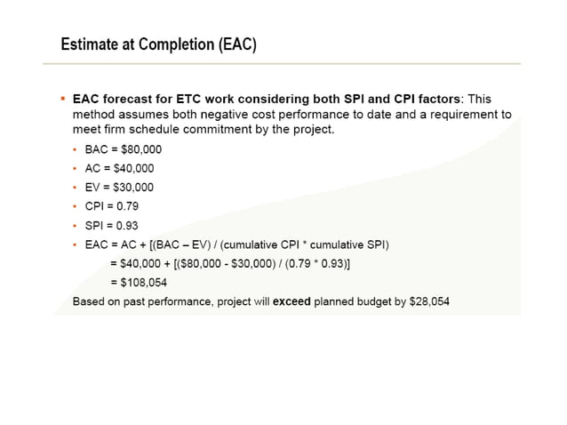 Slides for estimate of completion of project | PPT