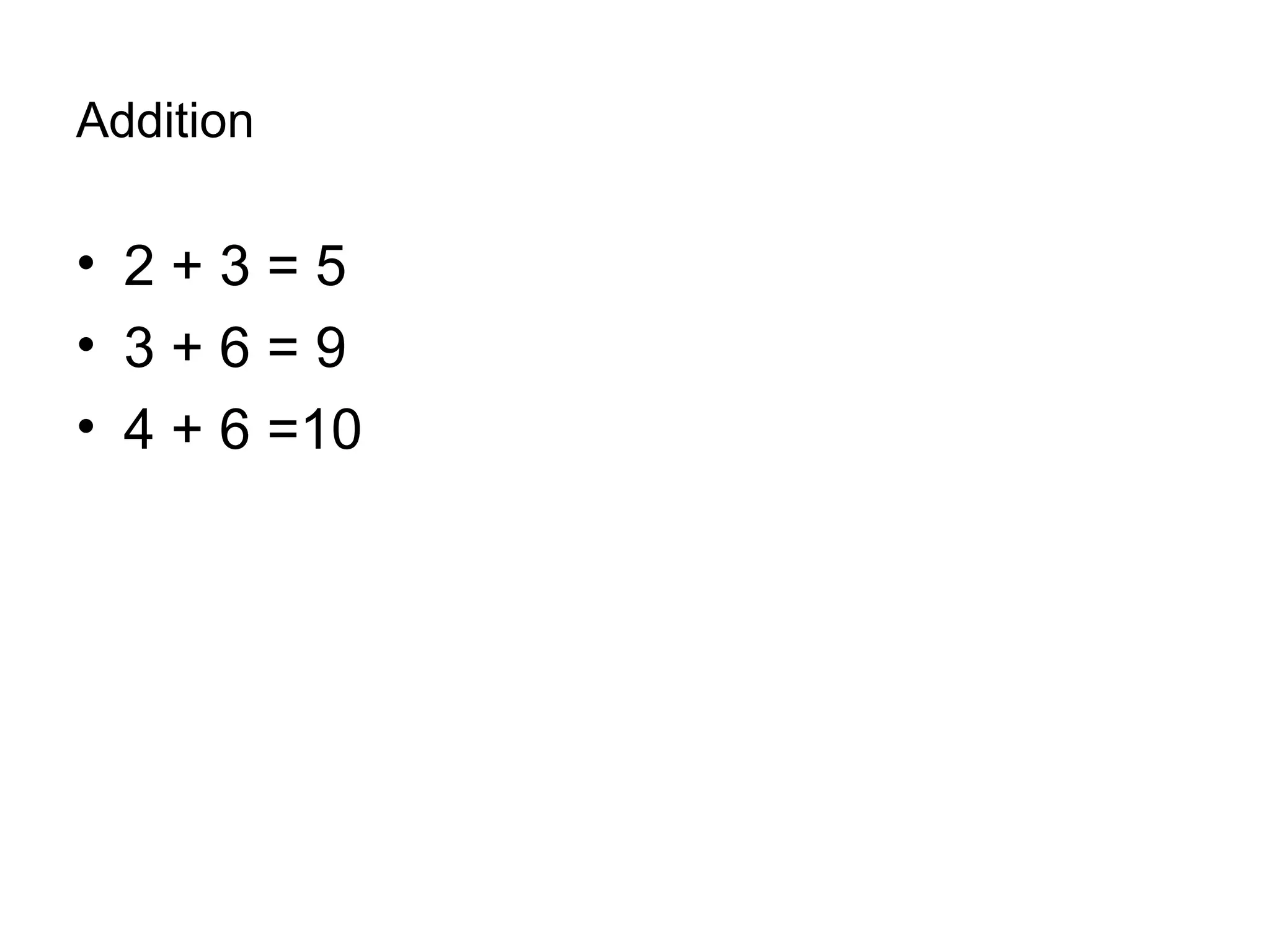Addition and subtraction | PPT