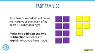 Addition and subtraction fact families | PPTX
