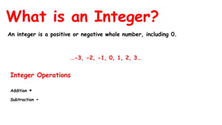 Addition and subtraction integers | PPT | Free Download