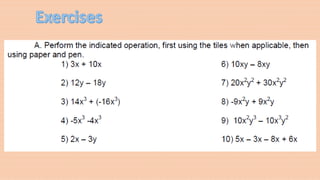 Addition and subtraction of polynomials | PPTX