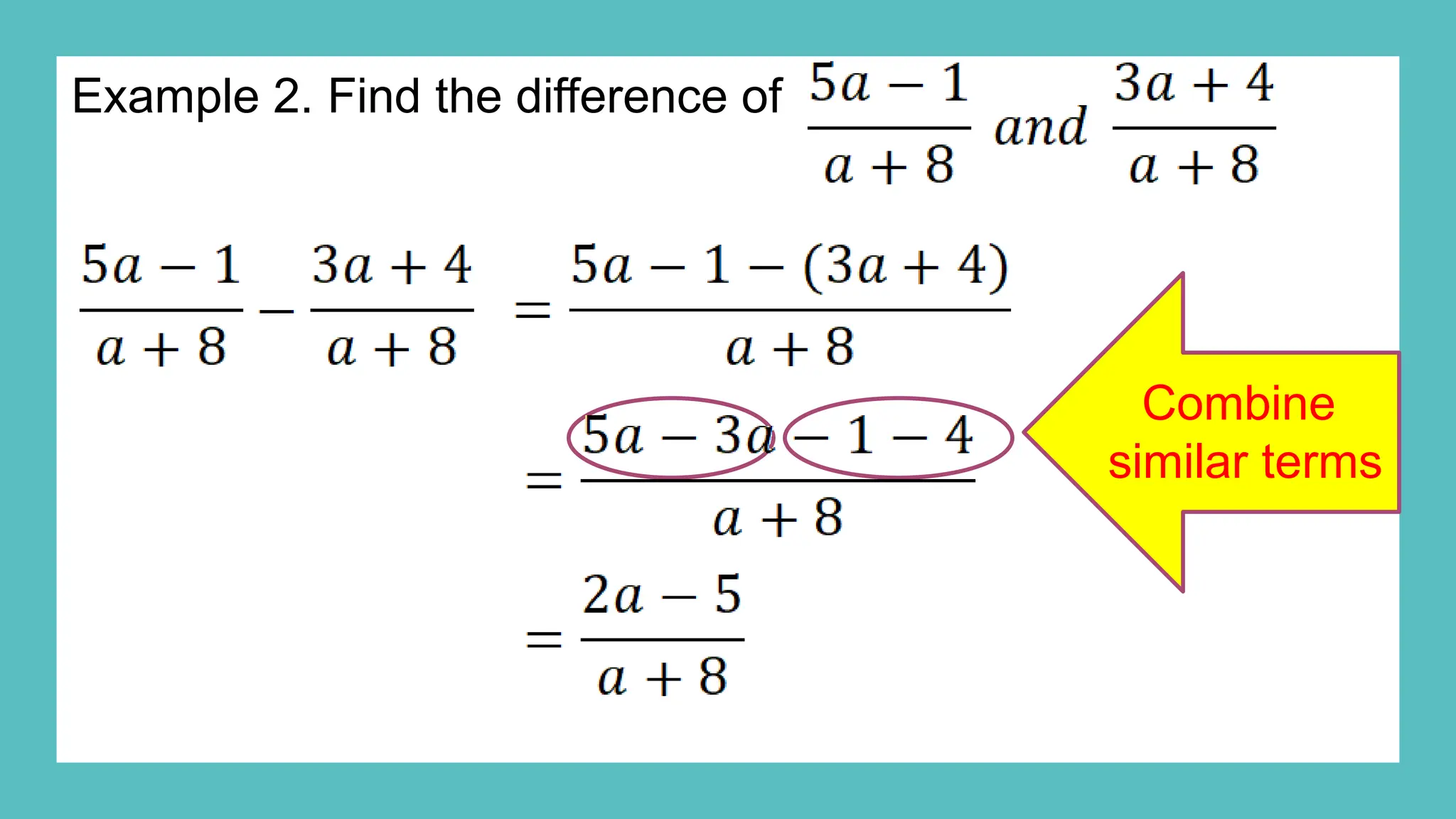 Addition And Subtraction Of Rational Pptx