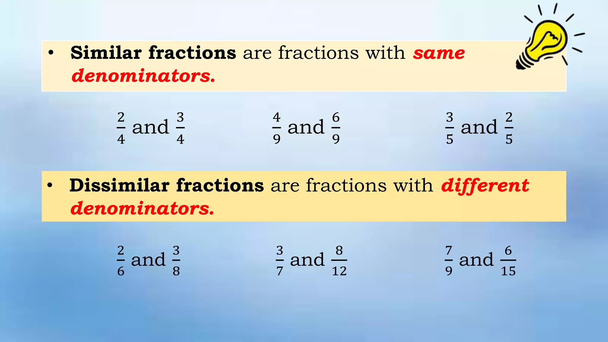 Addition and Subtraction of Similar and Dissimilar Fraction.pptx