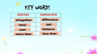 PROBLEM SOLVING OF ADDITION AND SUBSTRACTION | PPTX