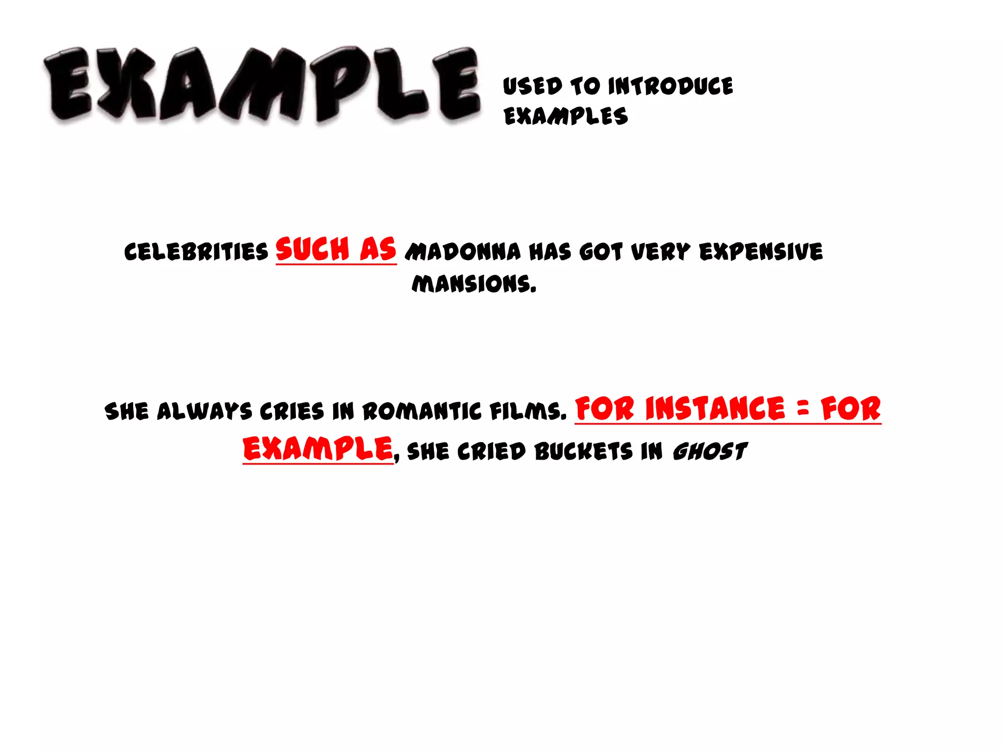 Addition, contrast, example | PPTX