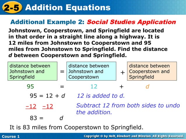 Addition equations | PPT