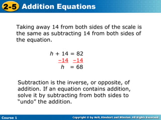 Addition equations | PPT