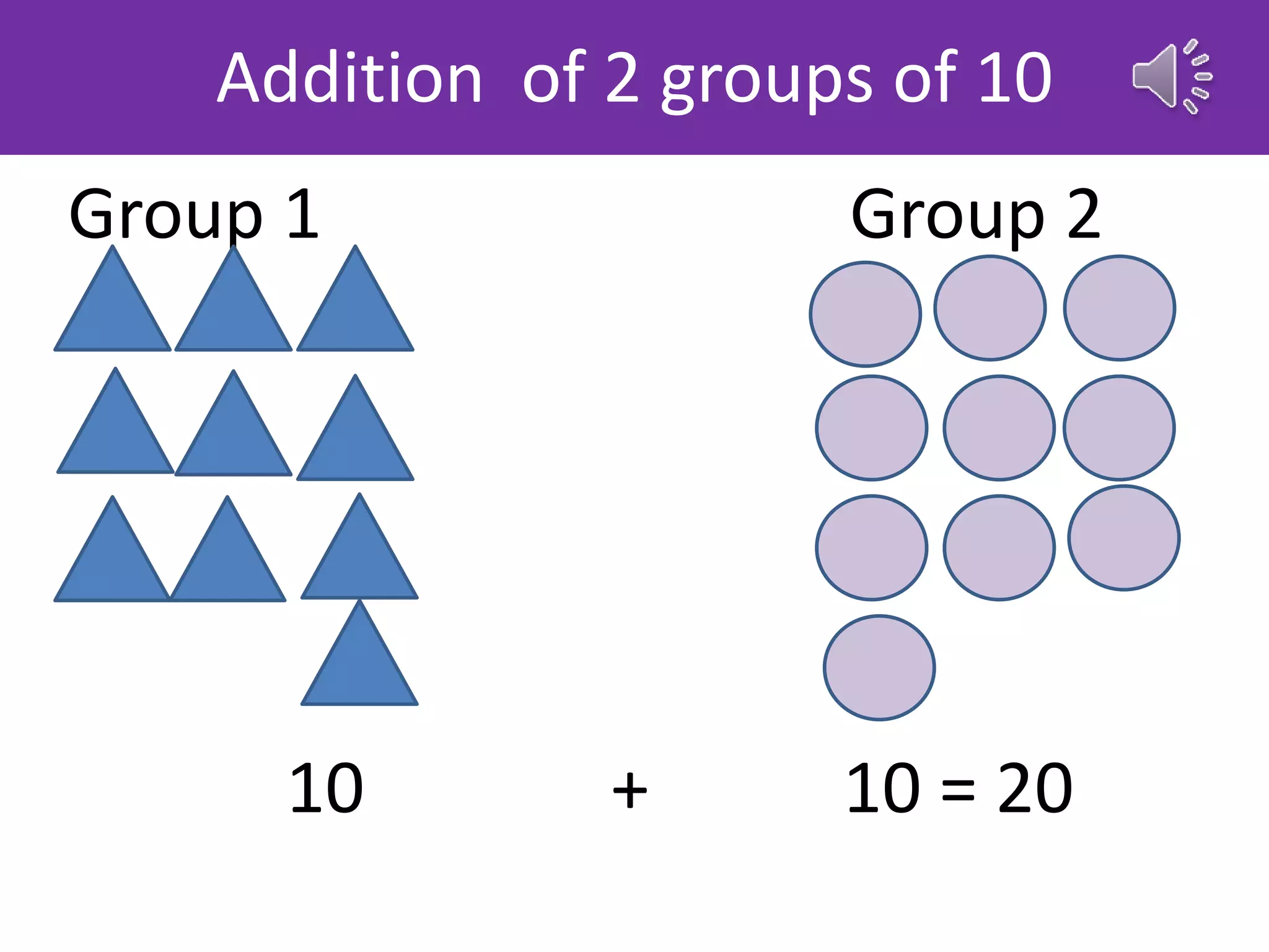Addition groups of 10 | PPTX