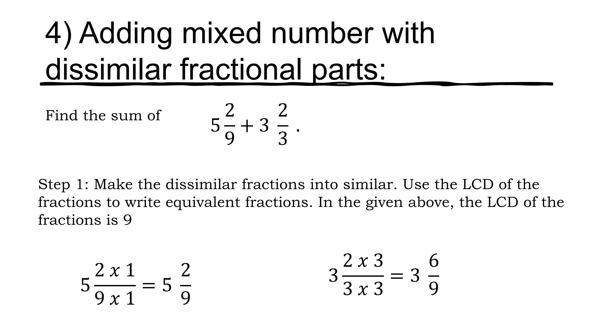 Addition of fractions and mixed numbers.pptx